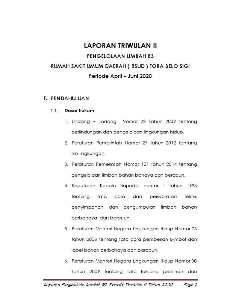 Laporan TW II 2020 Fix | PDF | Griya & Taman | Pengembangan Diri