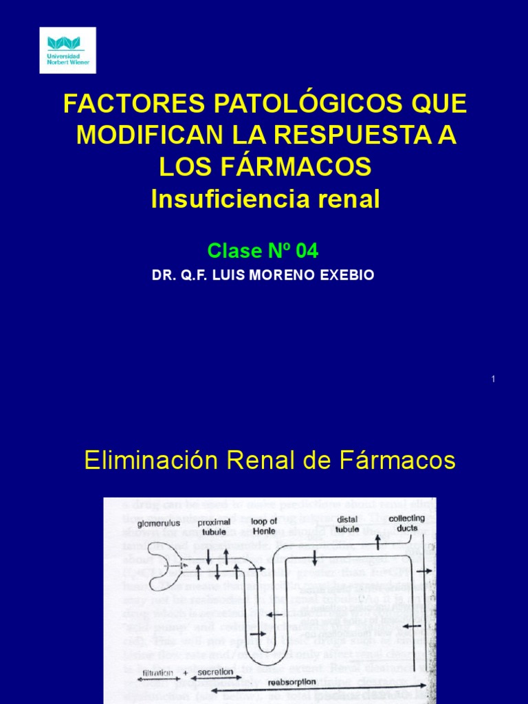 Clase 04 - Factores Patologicos Que Modifican La Respuesta A Los ...
