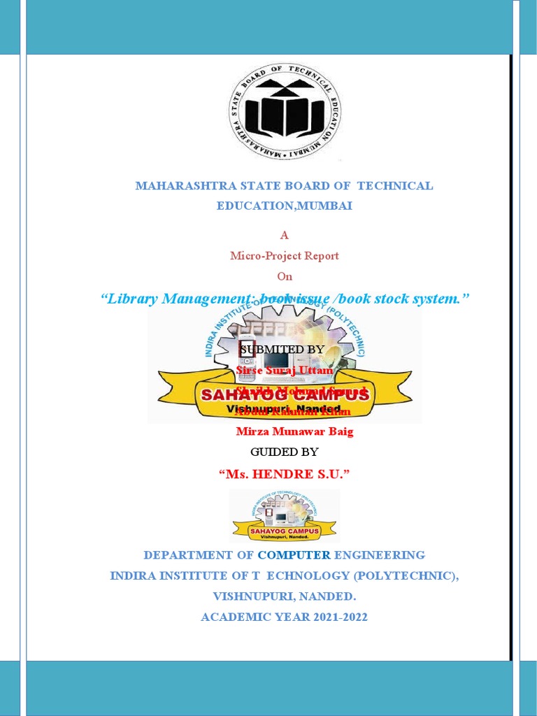 AJP Micro-Project Report - Suraj | Download Free PDF | Libraries | Databases