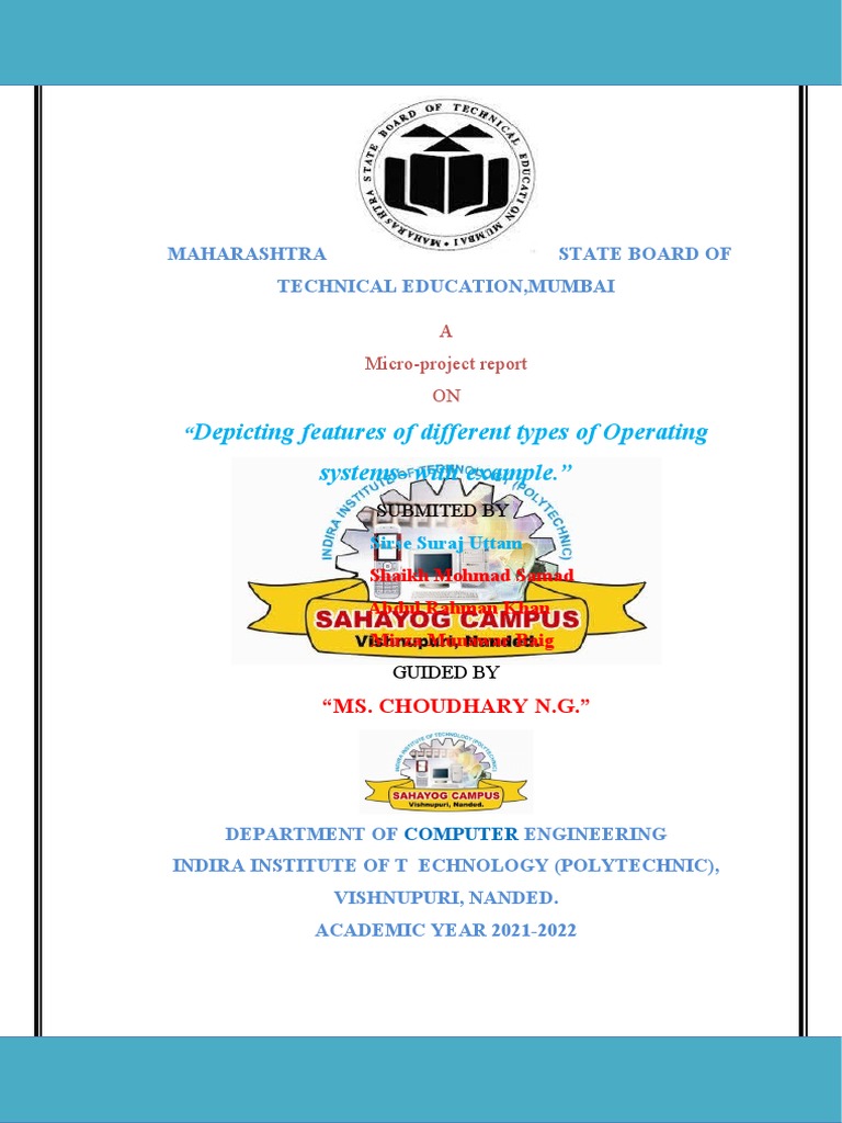 OSY Micro-Project Report - Suraj | PDF | Operating System | Central ...