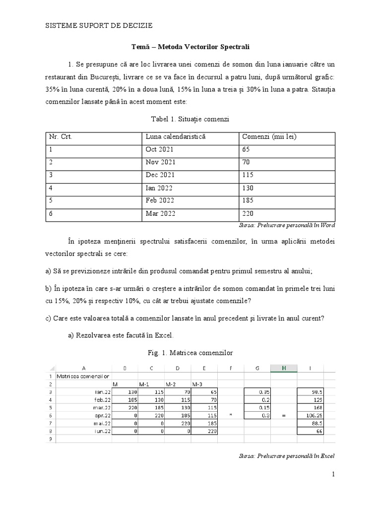 Temă - Vectori Spectrali | PDF