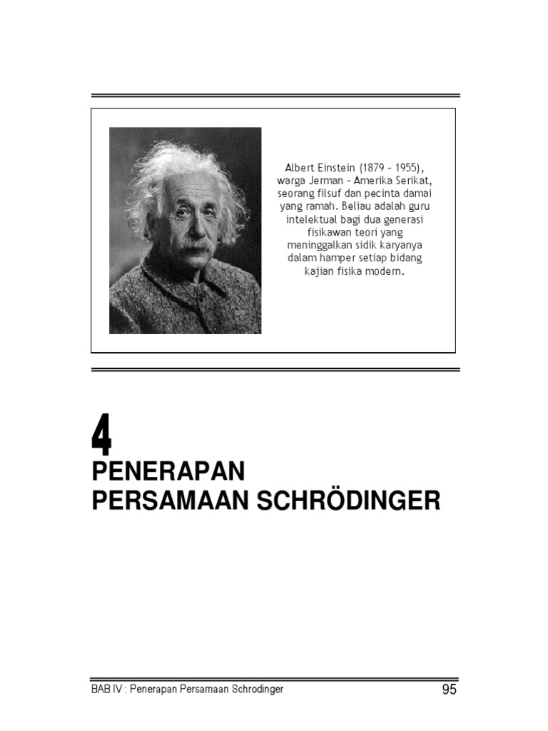 BAB IV - Penerapan Pers. Schrodinger (Edit) | PDF