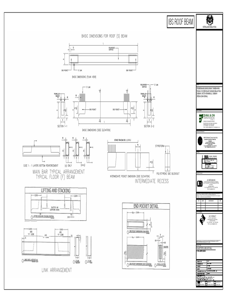 Ibs Roof Beam: Zainal & Din | PDF