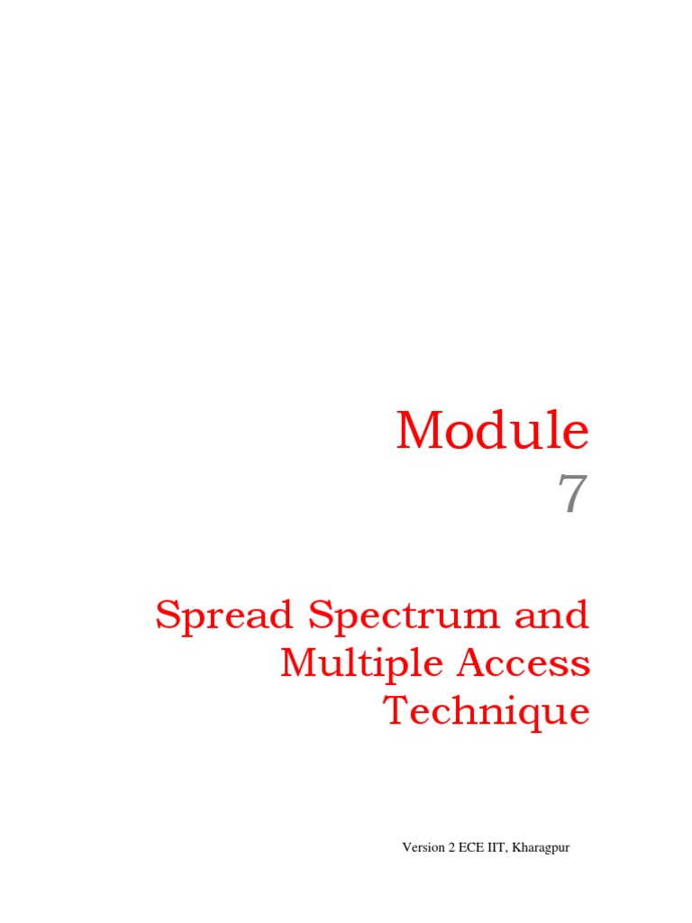 Multiple Access Techniques and Cellular CDMA | PDF | Channel Access Method | Code Division ...