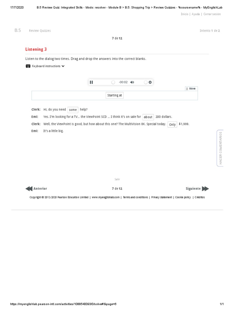 7 B.5 Review Quiz - Integrated Skills - Modo - Resolver - Module B - B ...