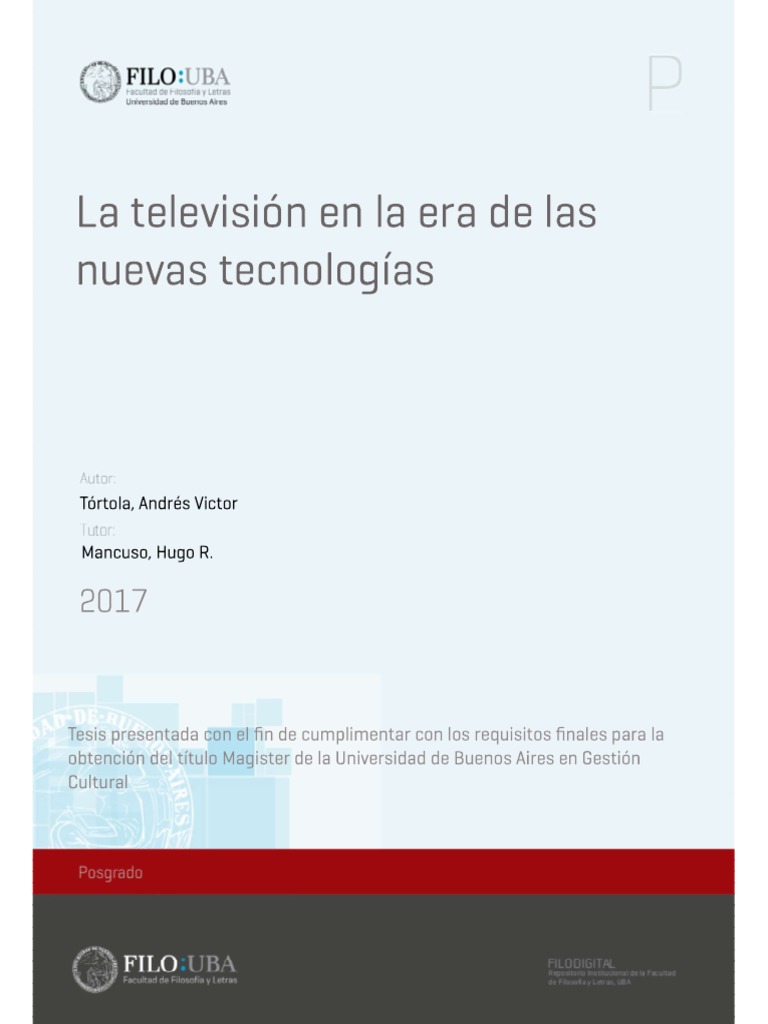 La Television en La Era de Las Nuevas Tecnologias - La TV Hoy | PDF ...