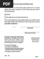 S-205b-s Solicitud para El Servicio de Precursor Auxiliar | PDF