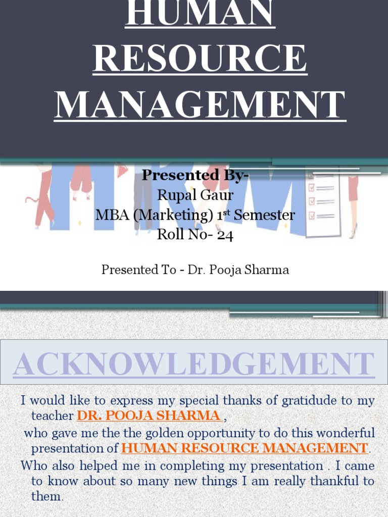 HUMAN RESOURCE MANAGEMENT | PDF | Human Resource Management | Human ...