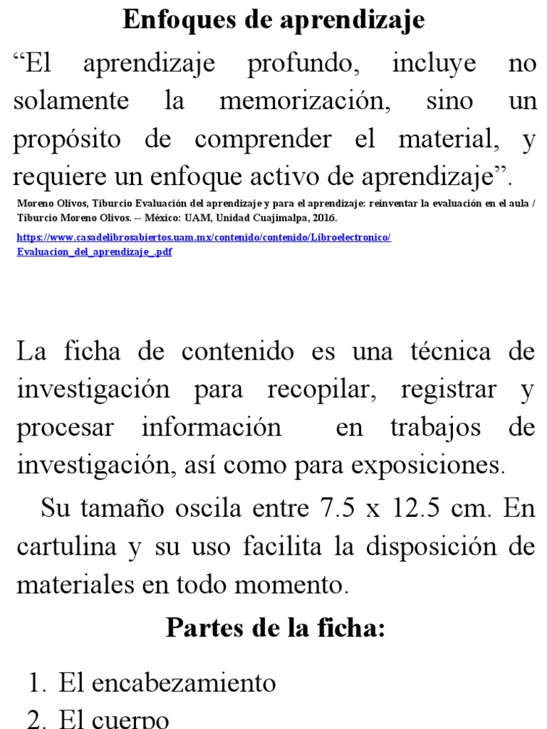 Ejemplo de Ficha de Cita Textual + Concepto de Fichas de Contenido | PDF