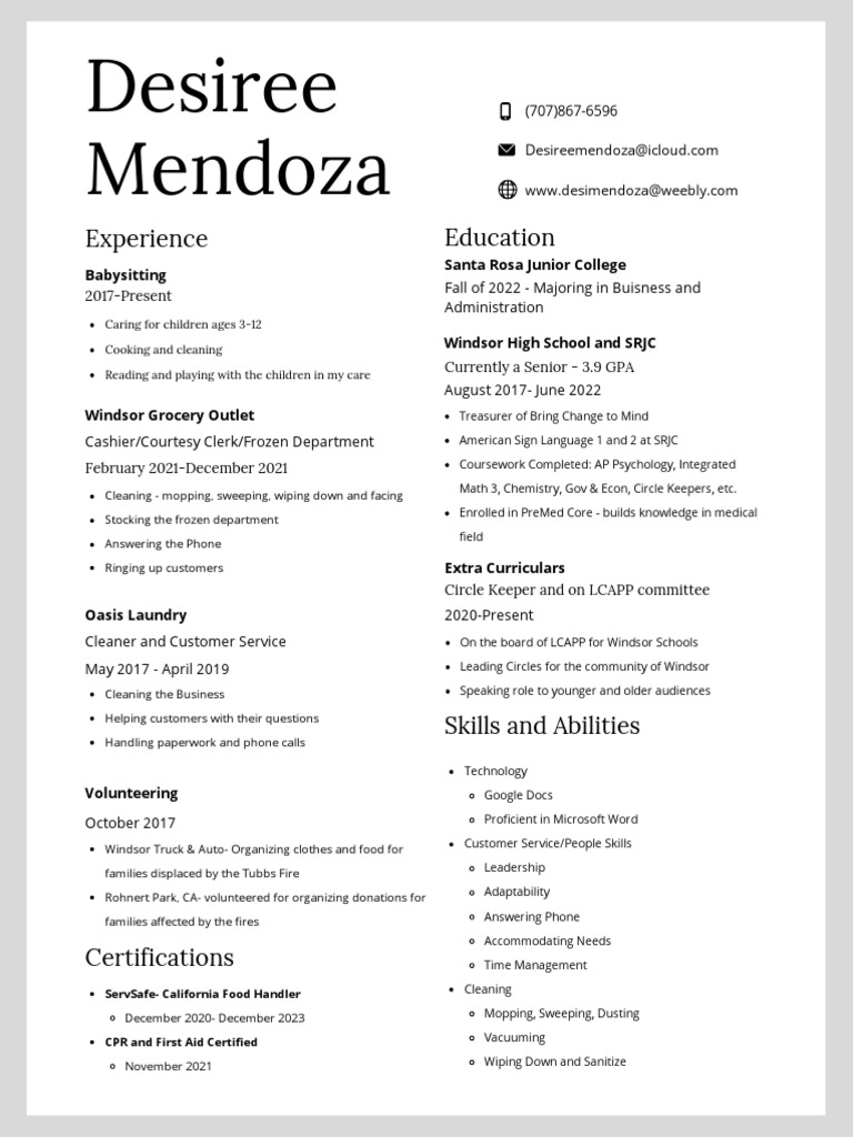 Resume 2022 Official 1 | PDF