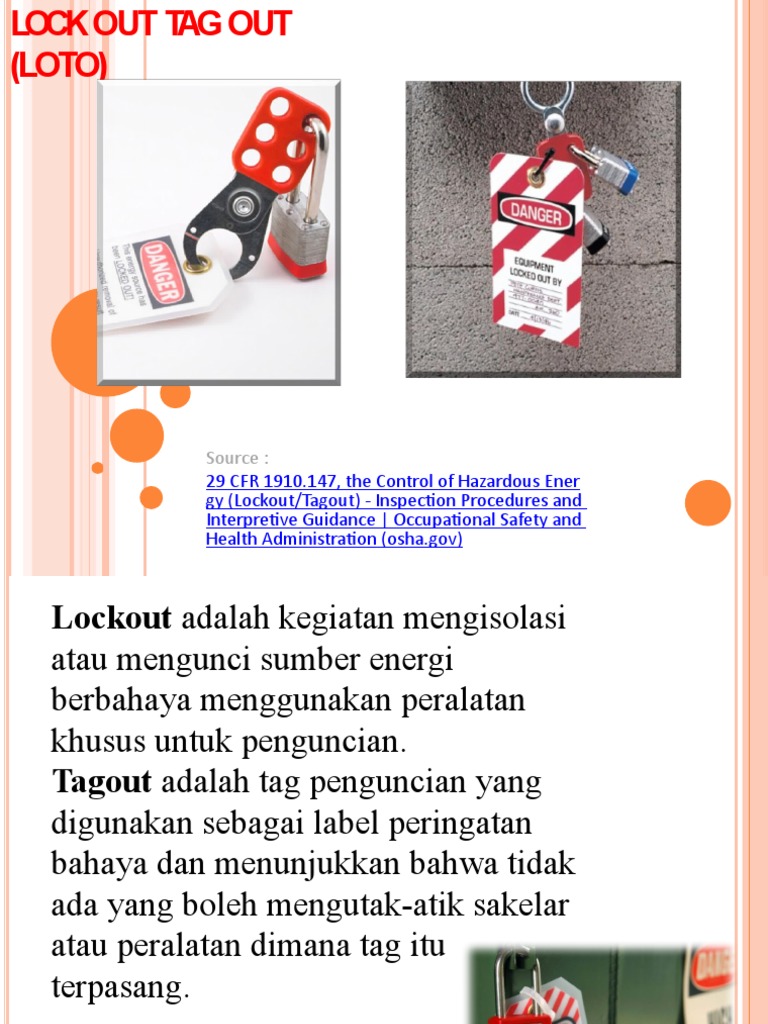 Lock Out Tag Out Awareness Training.1 | PDF