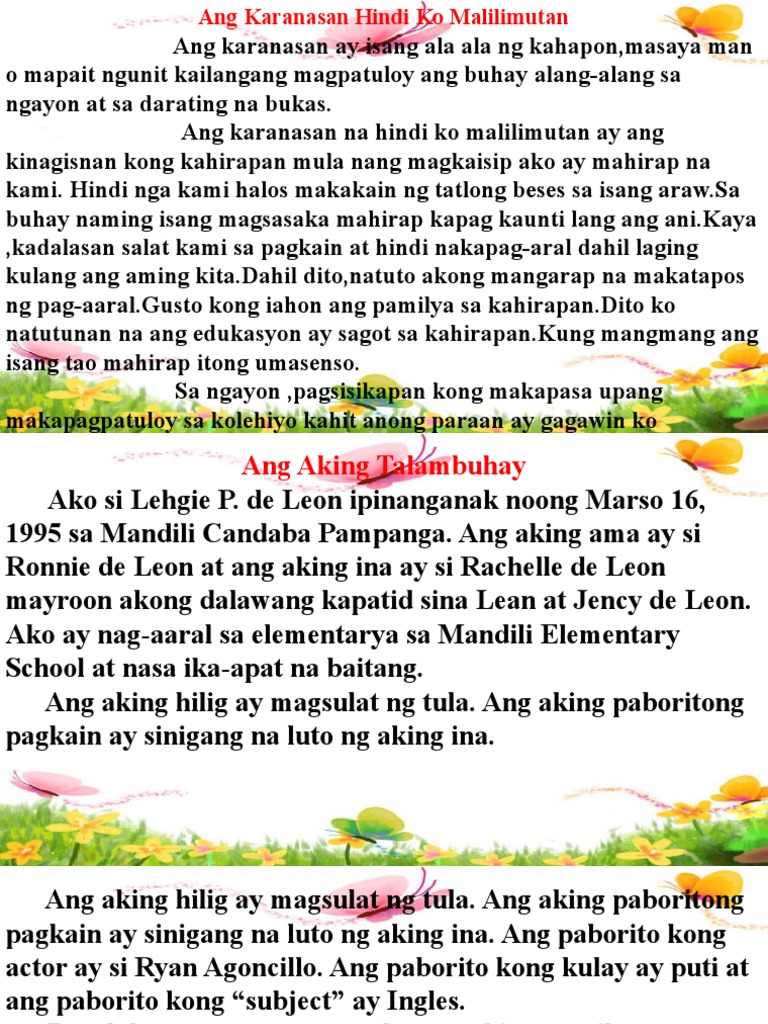 Mga Sulating Pangwakas | PDF