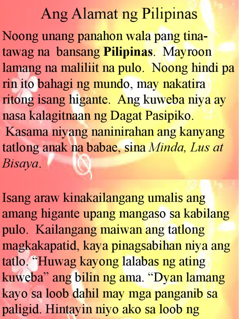Alamat NG Pilipinas | PDF