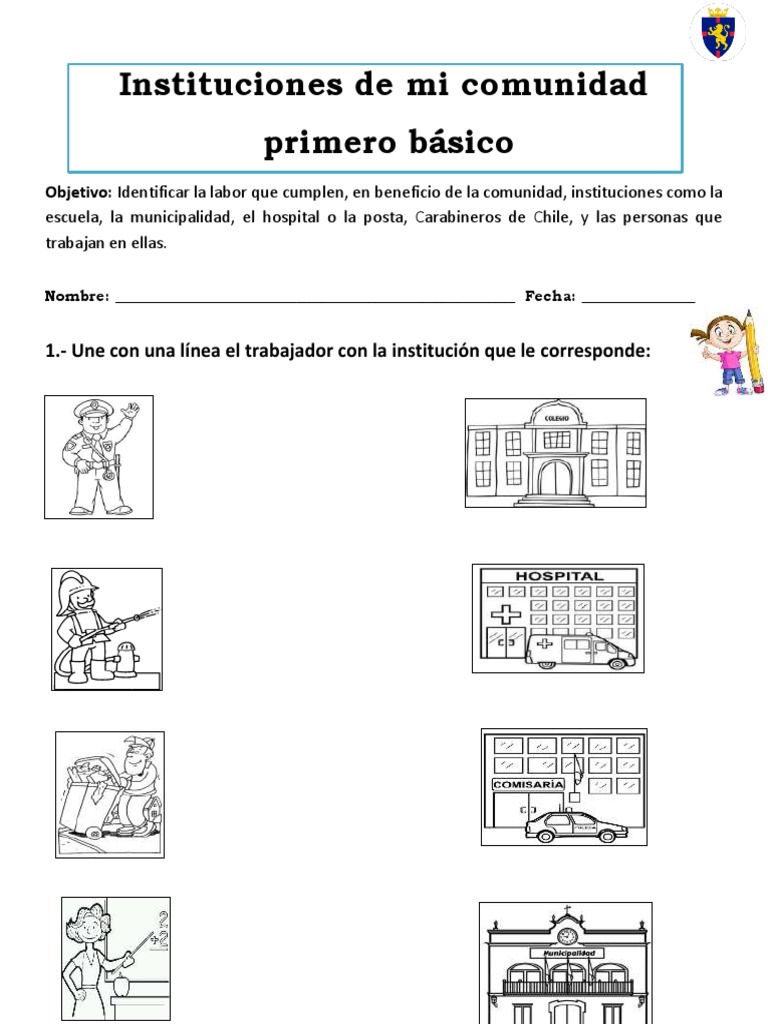 Guía Instituciones 1° Basico | PDF