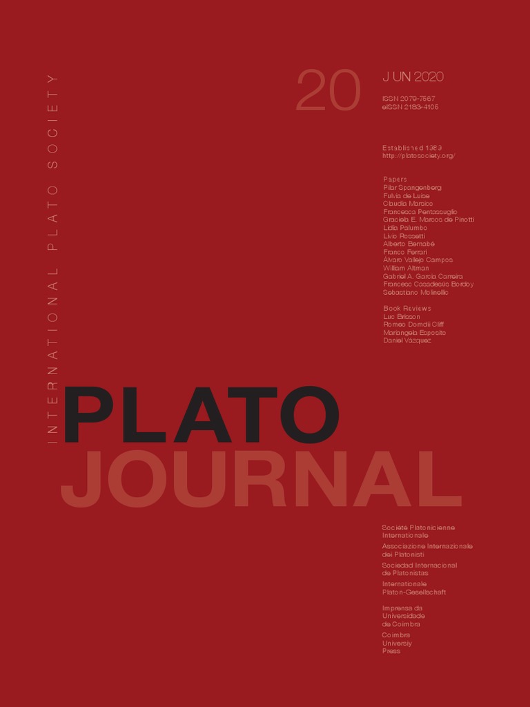 Journal Platon | PDF | Platón | Filosofía griega antigua