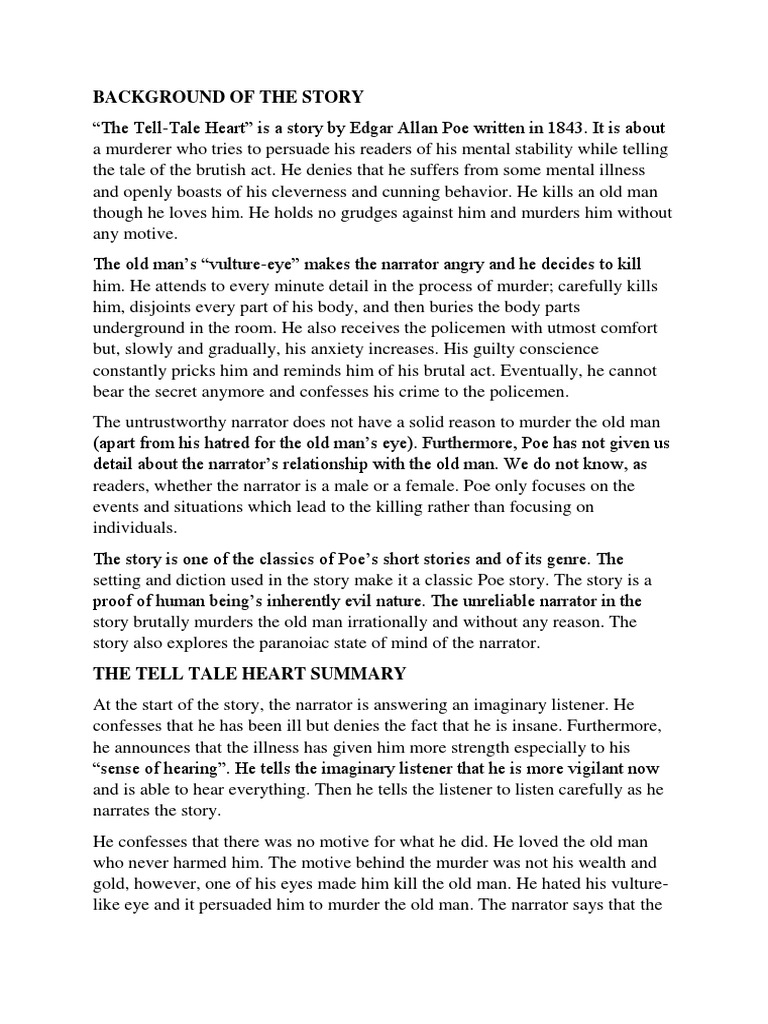 Tell Tale Heart | PDF