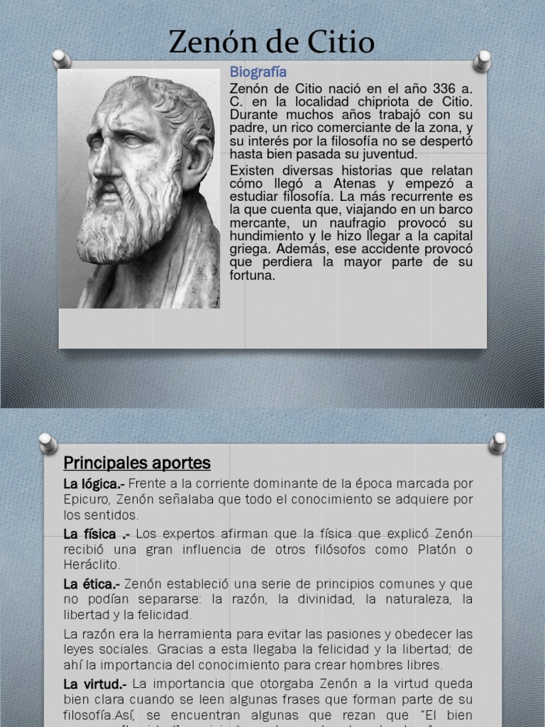 Zenon de Citio | PDF | Filosofía | Religión y espiritualidad
