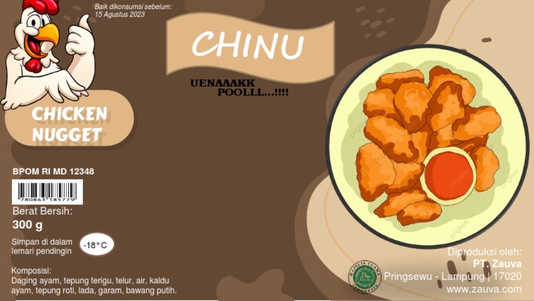 Label Nugget Ayam | PDF | Memasak, Makanan, & Anggur