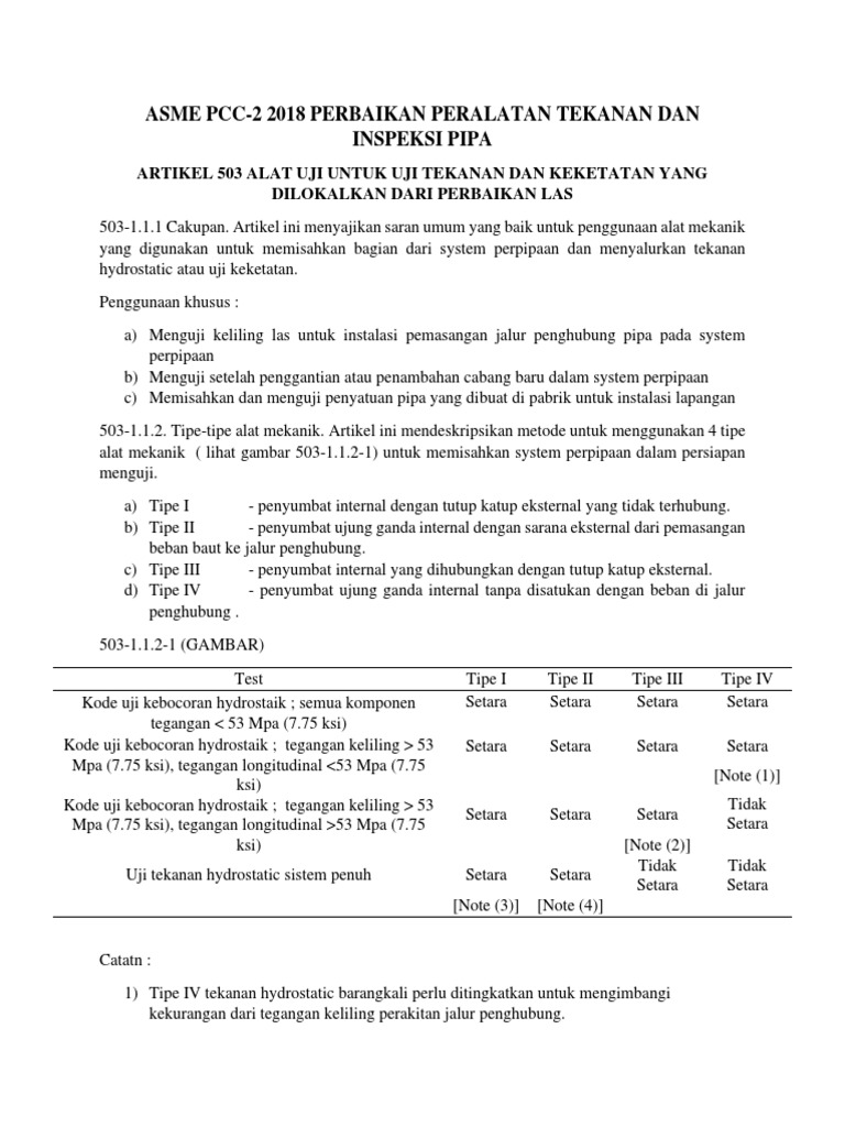 ASME PCC-2 2018 (Indo) | PDF