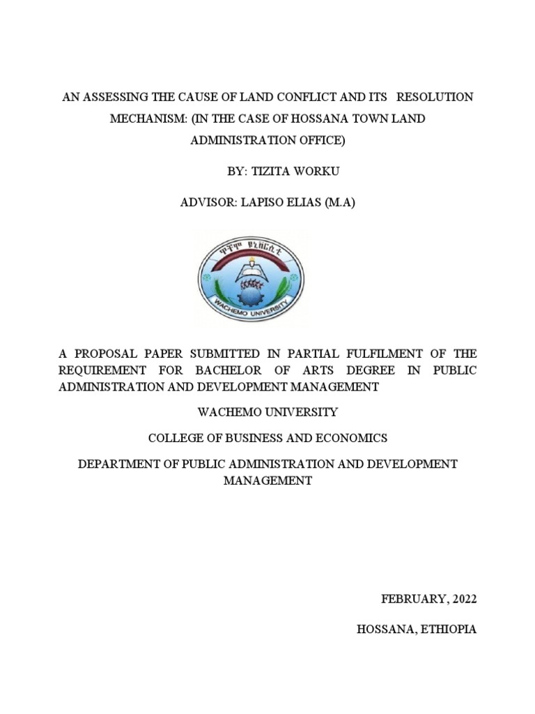 Abaynesh Proposal | PDF | Mediation | Negotiation