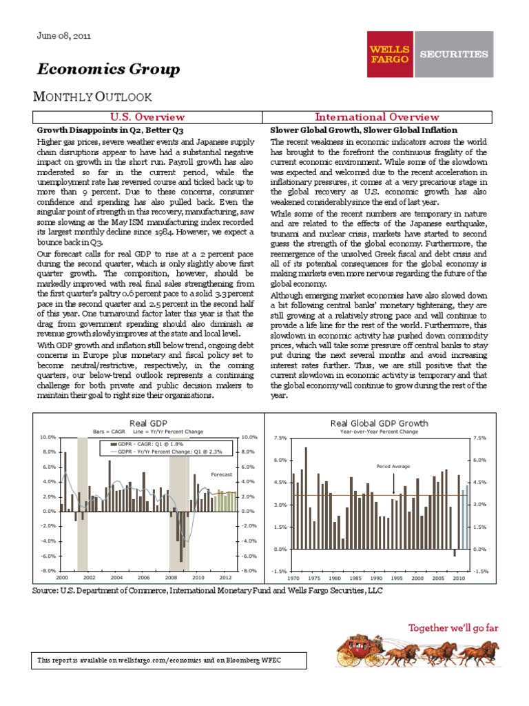Monthly Economic Outlook 06082011 | PDF | Index (Economics) | Economic ...