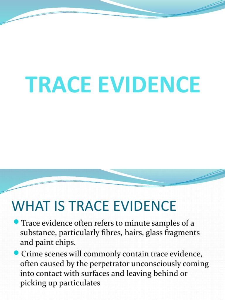 Trace Evidence | PDF | Hair