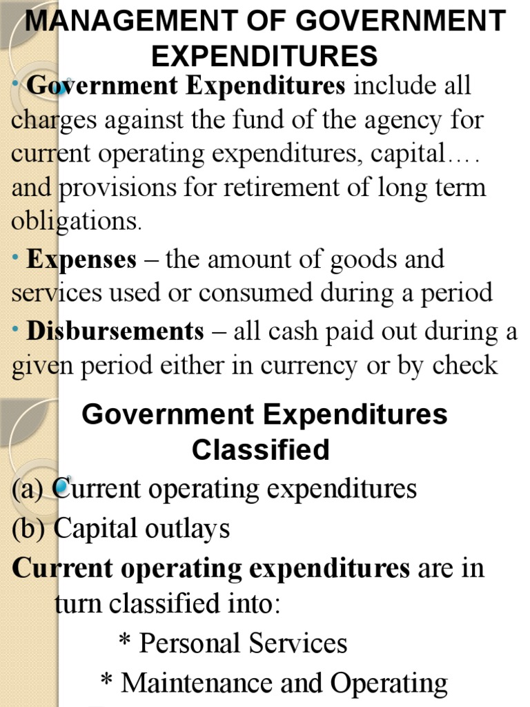 A Comprehensive Overview of Government Expenditure Management ...