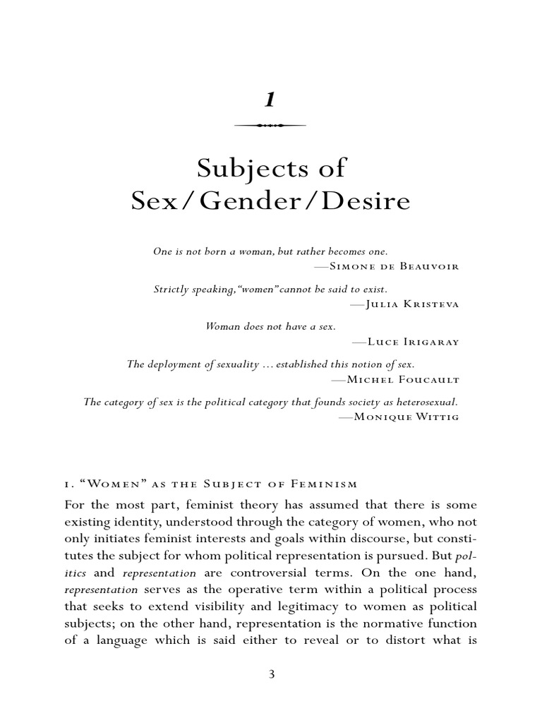 Butler's Heterosexual Matrix Explained | PDF | Feminism | Gender Studies