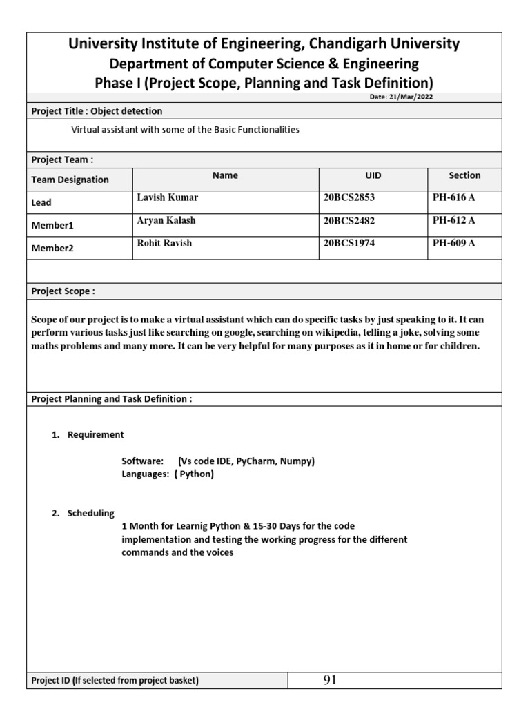 University Institute of Engineering, Chandigarh University | PDF