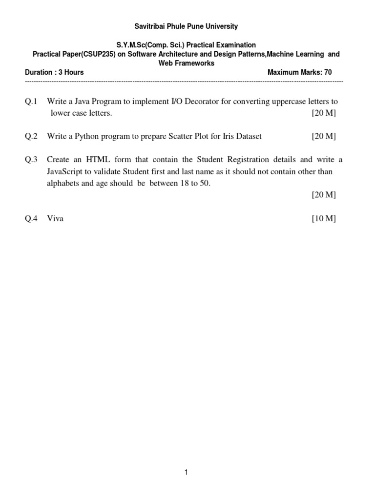 S.Y.M.Sc (CS) Sem - III Practical Slips | PDF | Technology Development ...