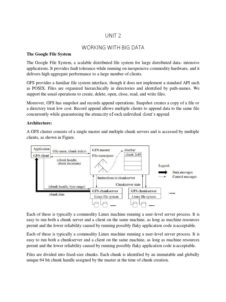 Bda Material Unit 2 | PDF | Apache Hadoop | File System