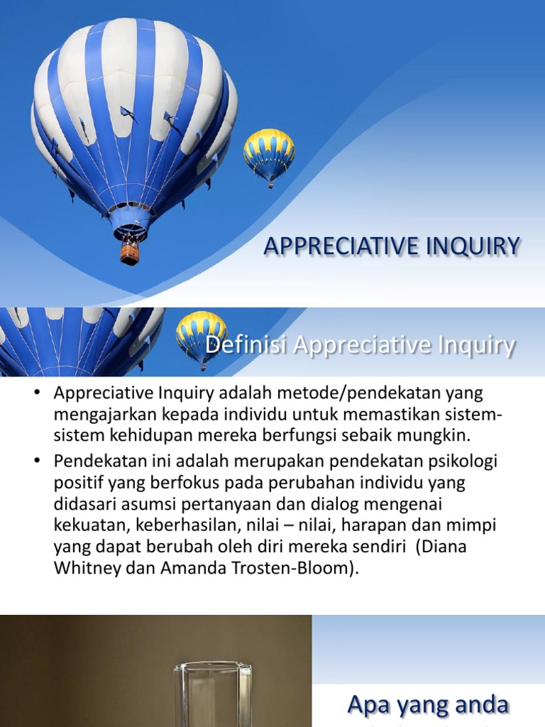 Pertemuan 7 - Appreciative Inquiry | PDF