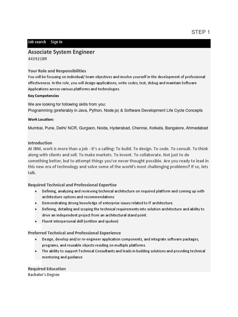 IBM Registration Process Sample Format On The Steps To Be Followed by ...
