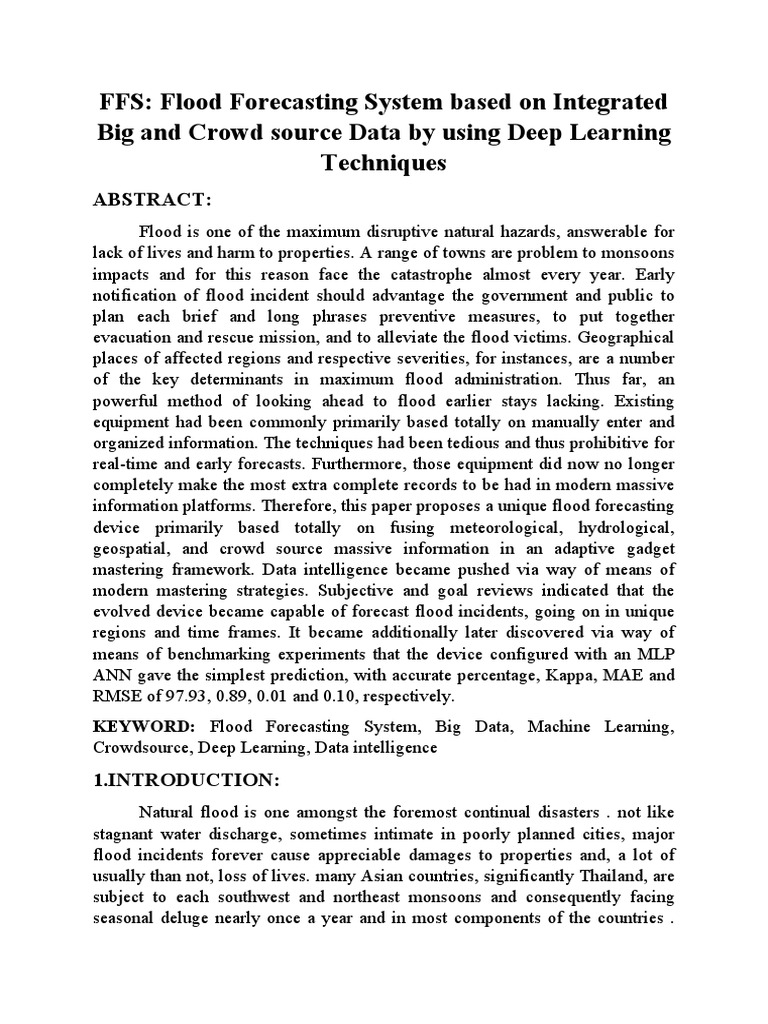 A Novel Flood Forecasting System Using Integrated Big and Crowdsourced Data with Deep Learning ...