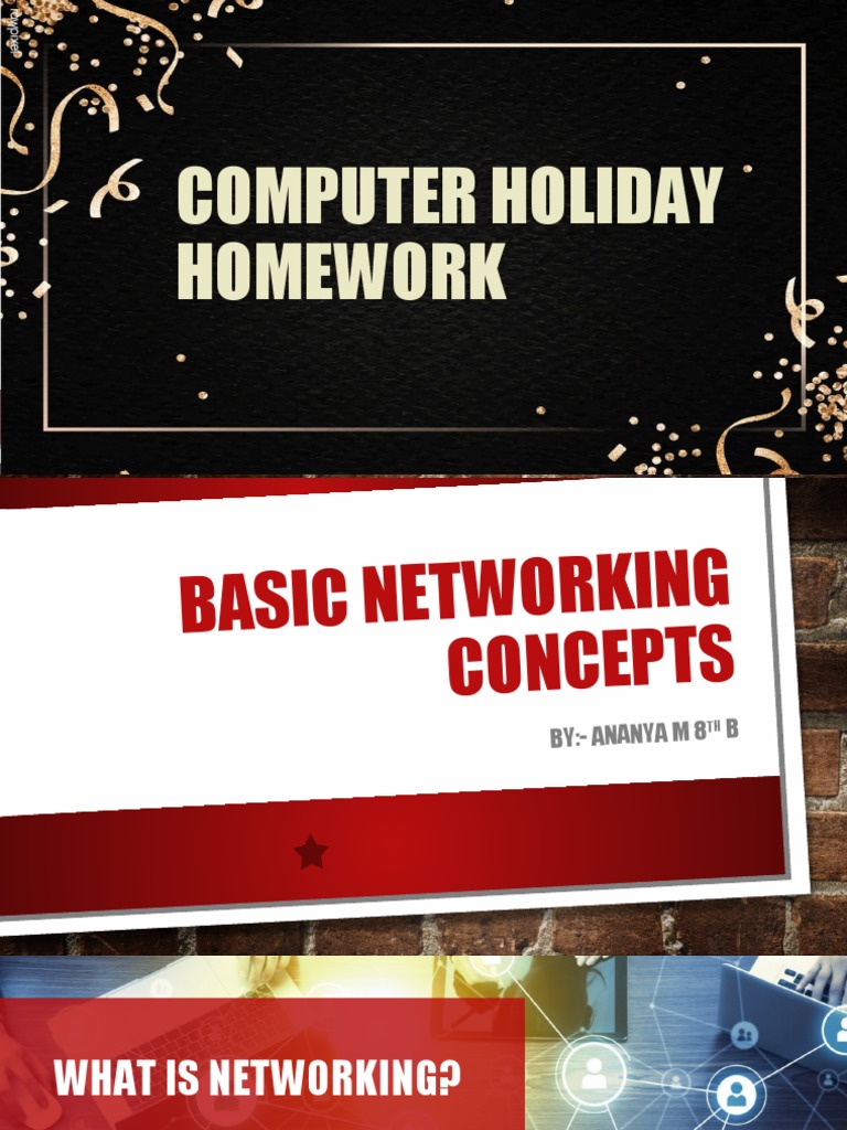 Computer Holiday Homework | PDF | Computer Network | Wide Area Network