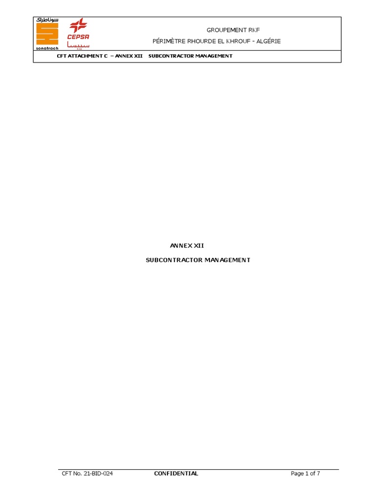 Subcontractor Management Guidelines | PDF | General Contractor | Subcontractor