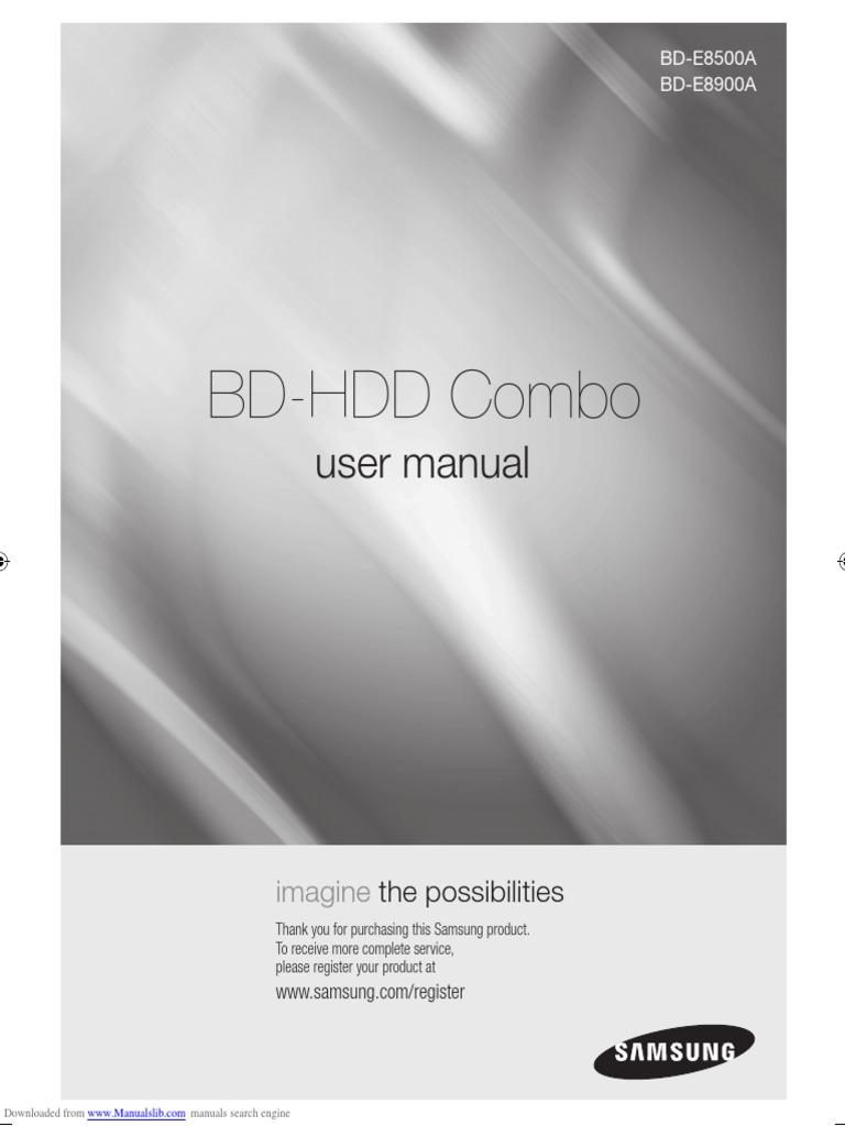 Blue Ray Samsung Bd-8900 | PDF | Electrical Connector | Usb