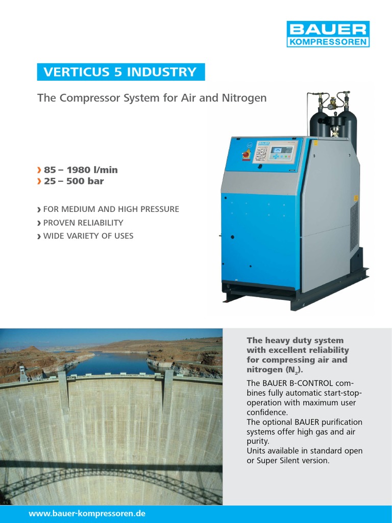 Air Cooled High Pressure Piston Compressors Verticus 5 by Bauer ...