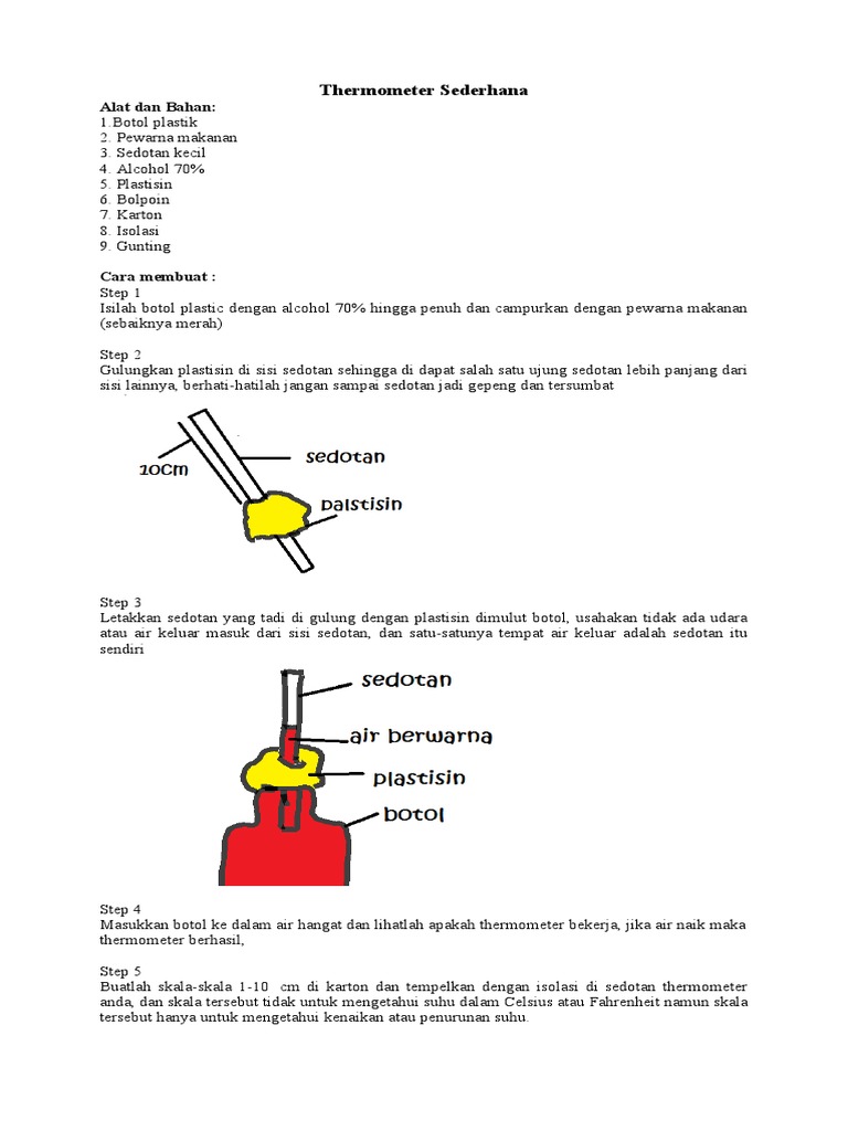 Cara Membuat Termometer Sederhana | PDF | Gaya Hidup