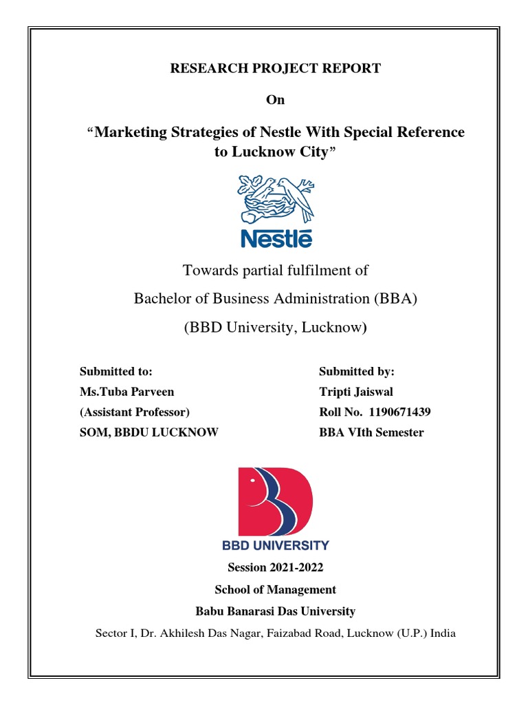 Marketing Strategy of Nestle | PDF | Marketing | Nestlé