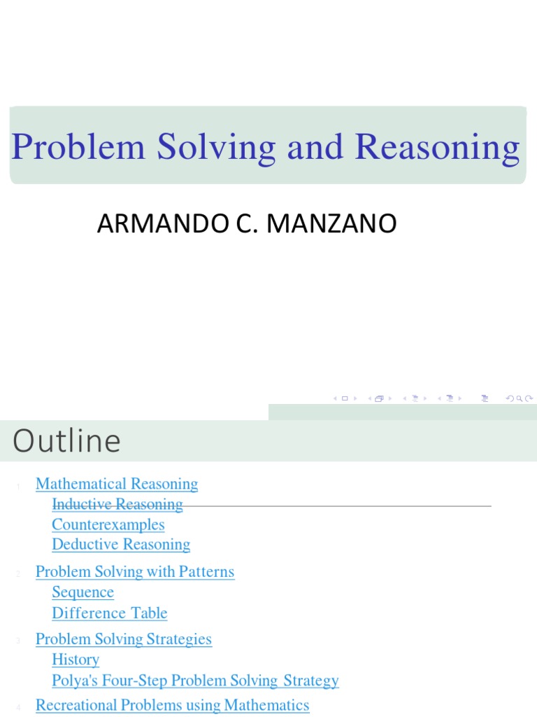 Problem Solving | PDF | Mathematical Proof | Theorem