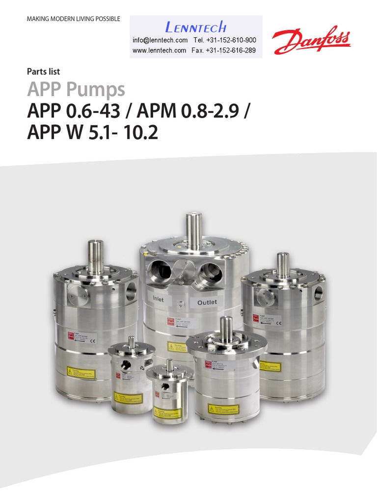Danfoss Parts List APP 0.6 43 L | PDF | Piston | Valve