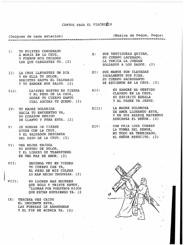 Cantos Via Crucis | PDF