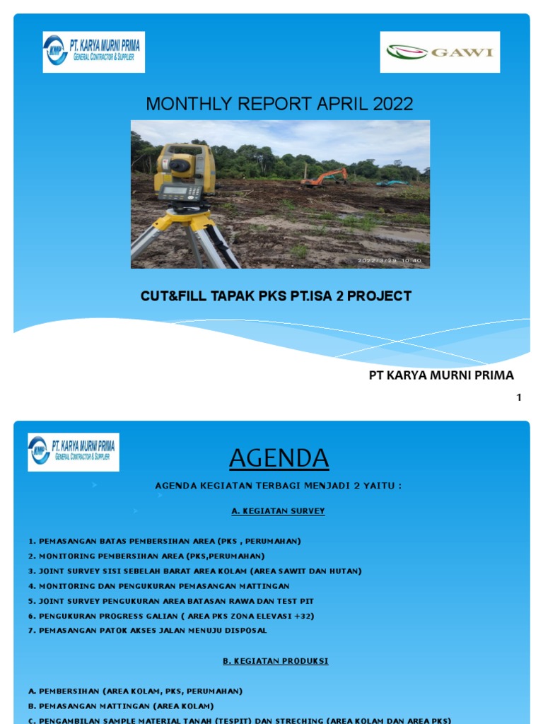 Laporan - Progres - Bulan April 2022 | PDF