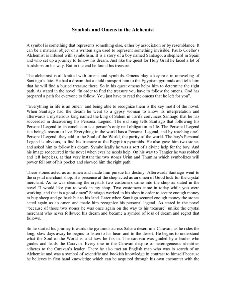 Omens in Alchemist | PDF | Alchemy