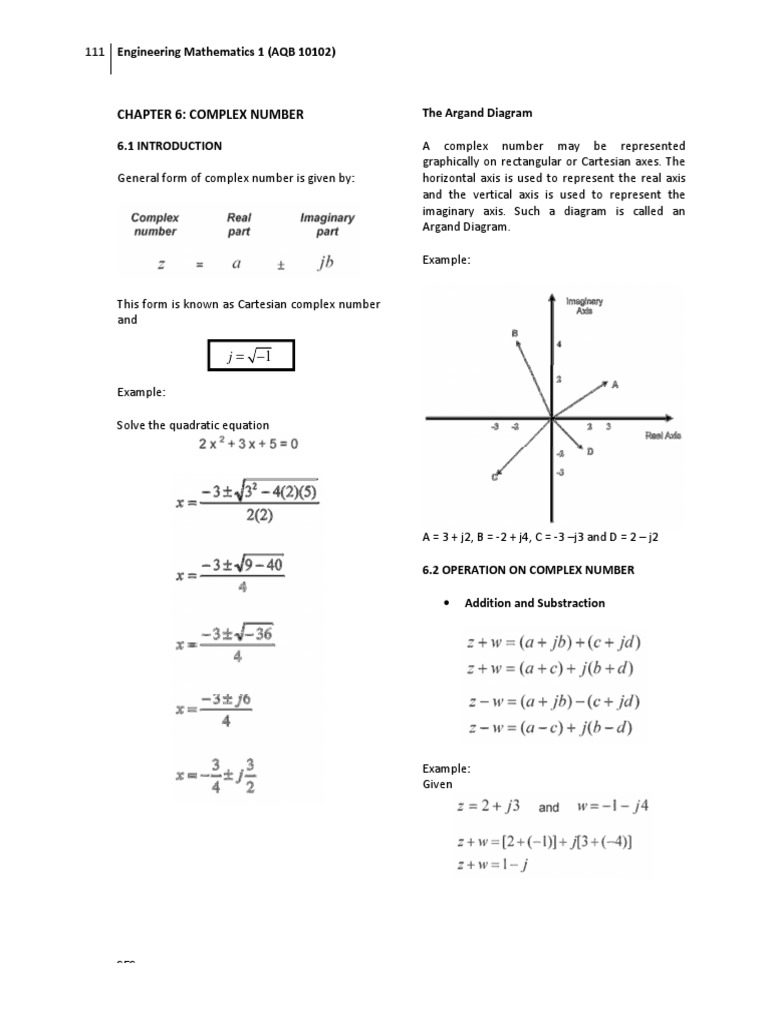 Chapter 6: Complex Number | PDF | Complex Number | Trigonometric Functions