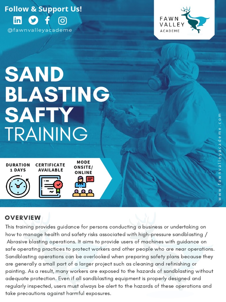Sand Blasting Safety Training Contents | PDF