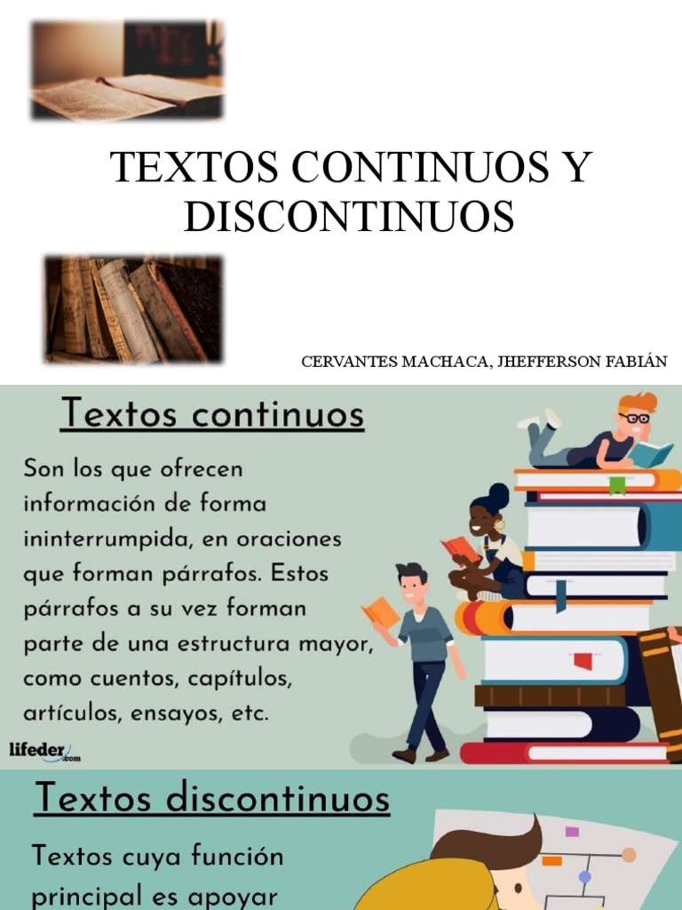 Textos Continuos y Discontinuos | PDF