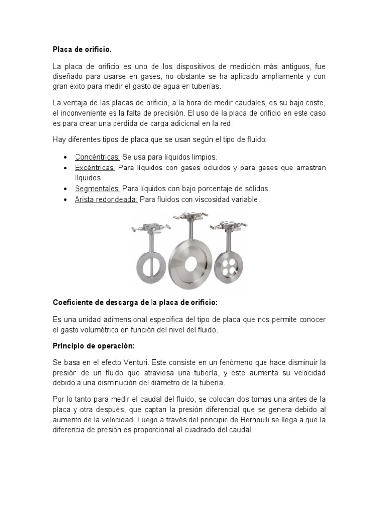 Placa de Orificio-2 | PDF | Líquidos | Gases