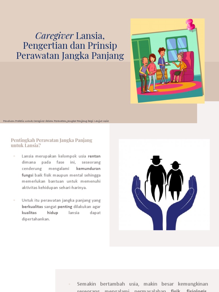 Caregiver Lansia, Prinsip PJP | PDF | Pengembangan Diri